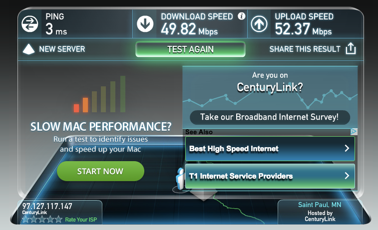 Centurylink Speed Test Servers