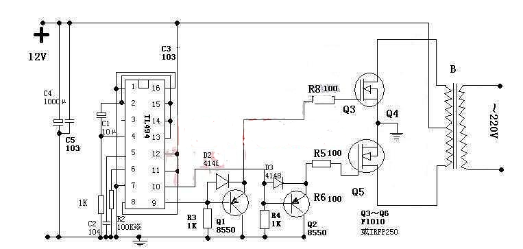 PWM Inverter Using IC TL494 Circuit Homemade Circuit, 45% OFF