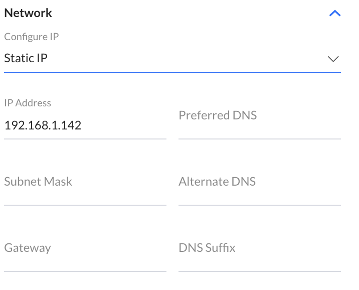 Setting Up Static Ip Address