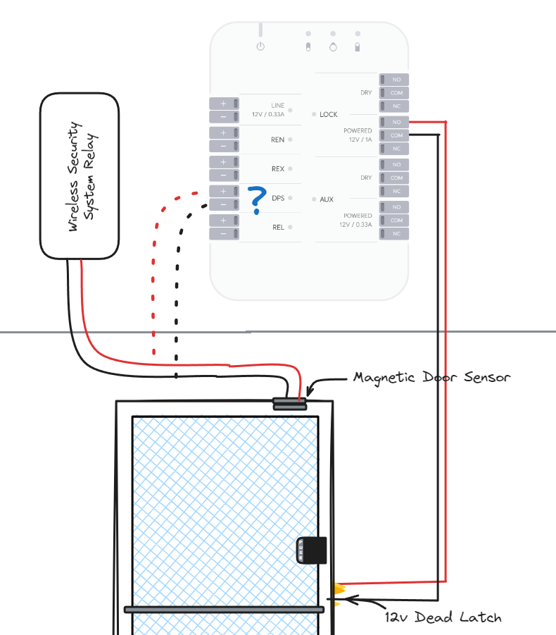 Door Sensor Wiring Diagram